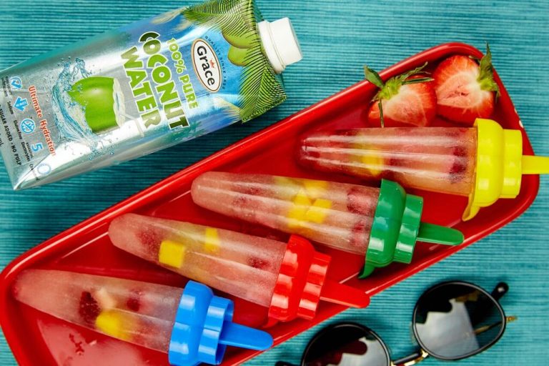 Quick & Easy Coconut Water Popsicle Recipe | Grace Foods