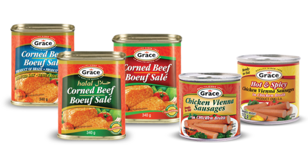 Grace Canned Meat | Vienna Chicken Sausages, Corned Beef